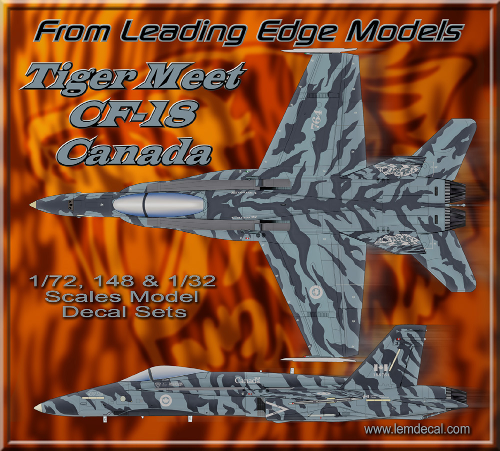 F-18 Canada 438 Squadron Tiger Meet decal set 48. 037